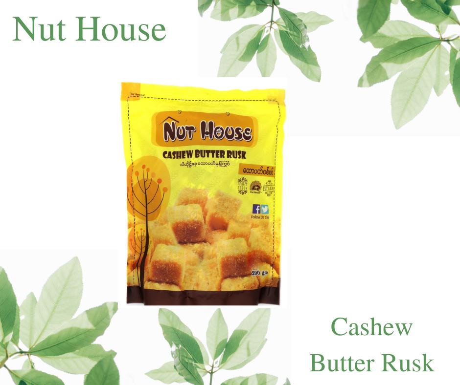 Nut House(Cashew Butter Rusk) – Amara Myanmar Store